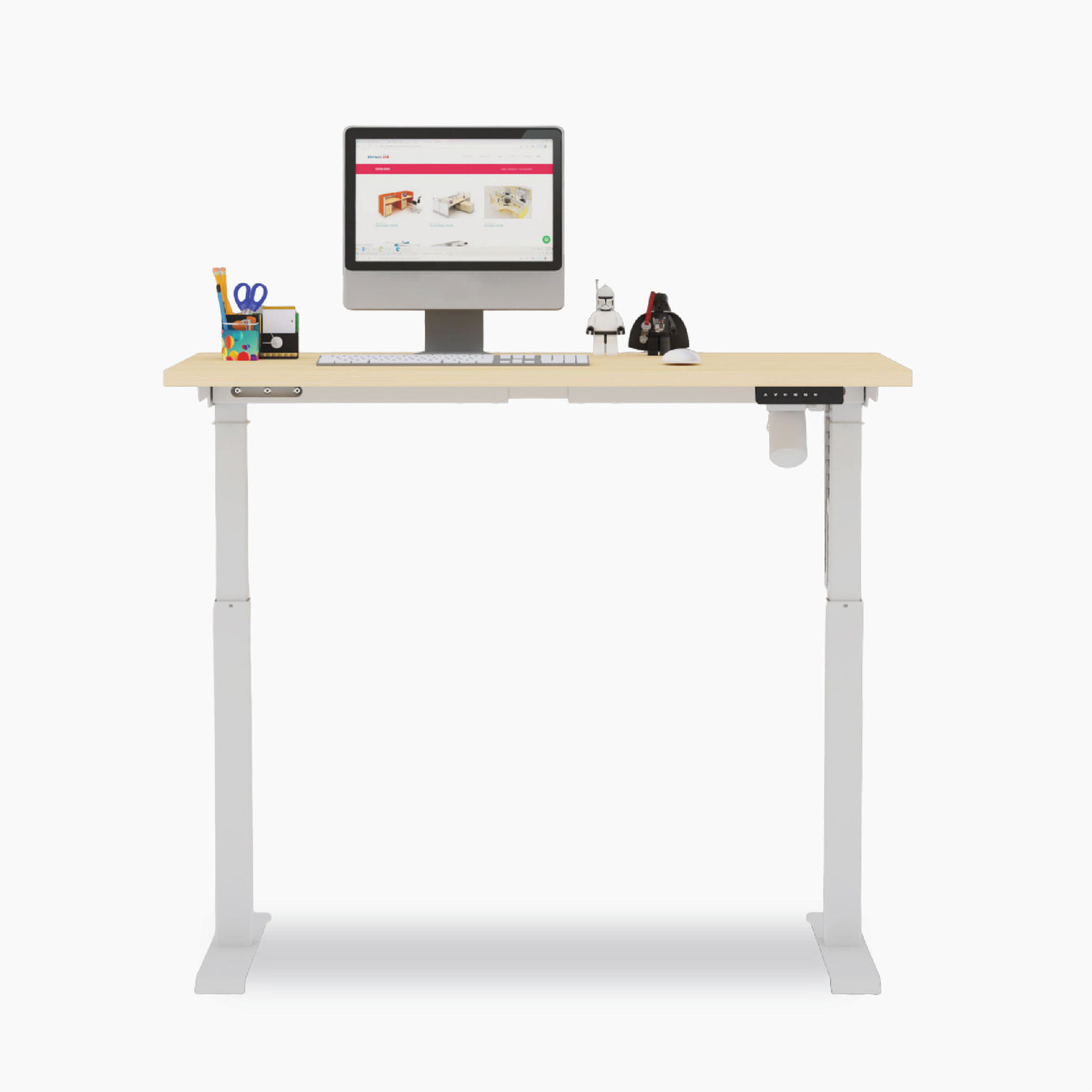 Height Adjustable Desk with Two-Tier Storage option – Versalink Malaysia