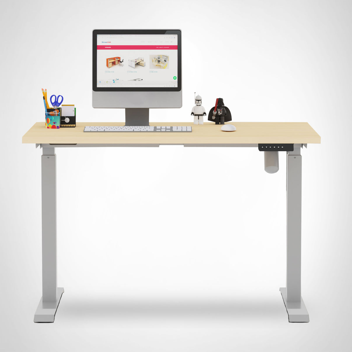 Height Adjustable Desk with Two-Tier Storage option – Versalink Malaysia