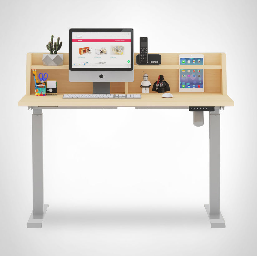 Height Adjustable Desk with Two-Tier Storage option – Versalink Malaysia